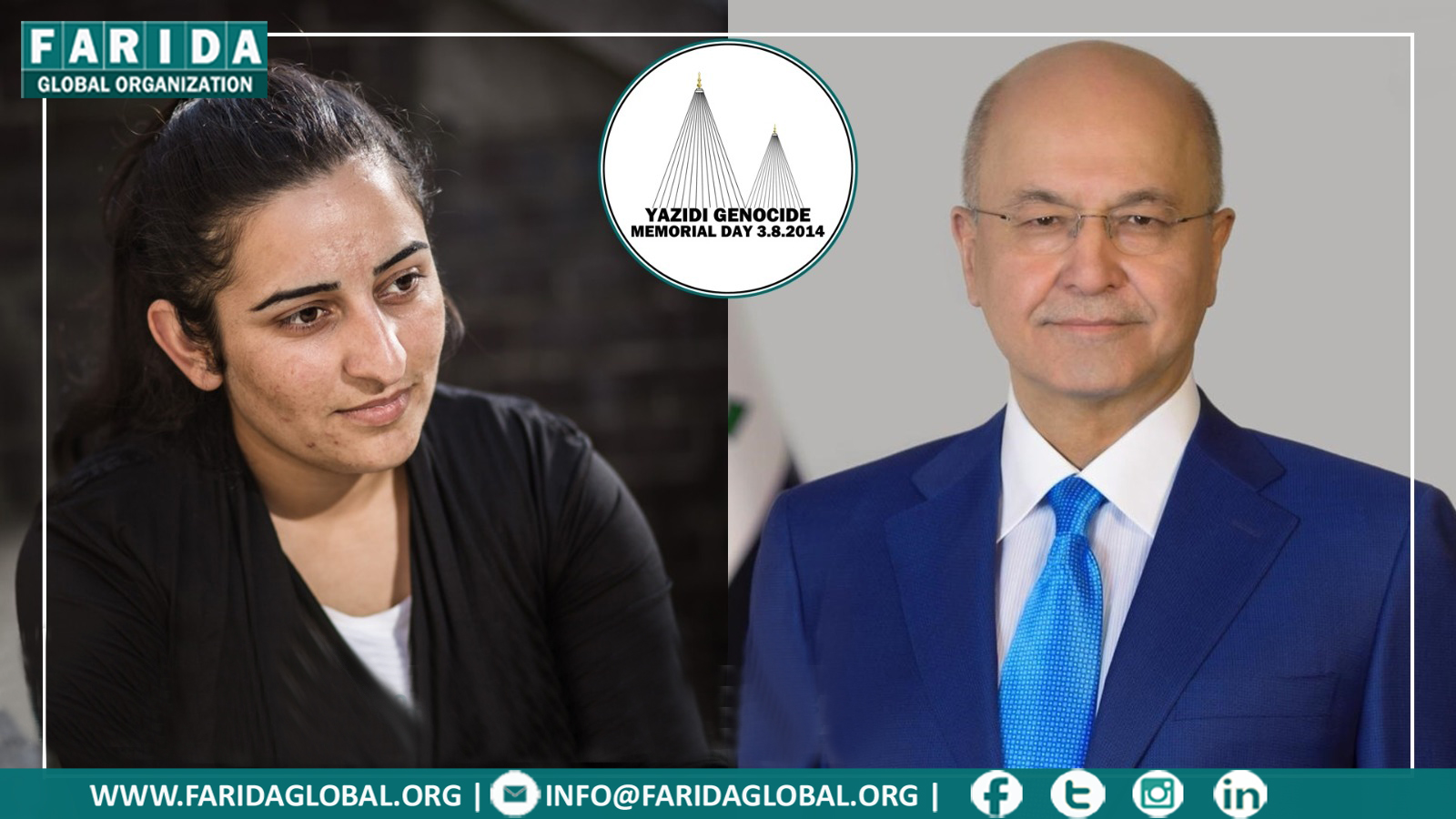 Iraqi President, Mr. Barham Salih Call Farida Khalaf - Farida Global ...