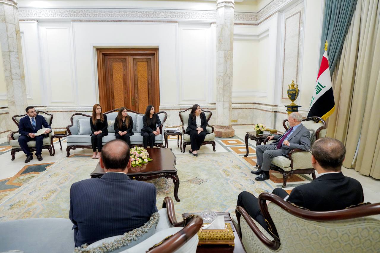 Iraq President Meets Farida Global team and a Yazidi Women Survivors ...